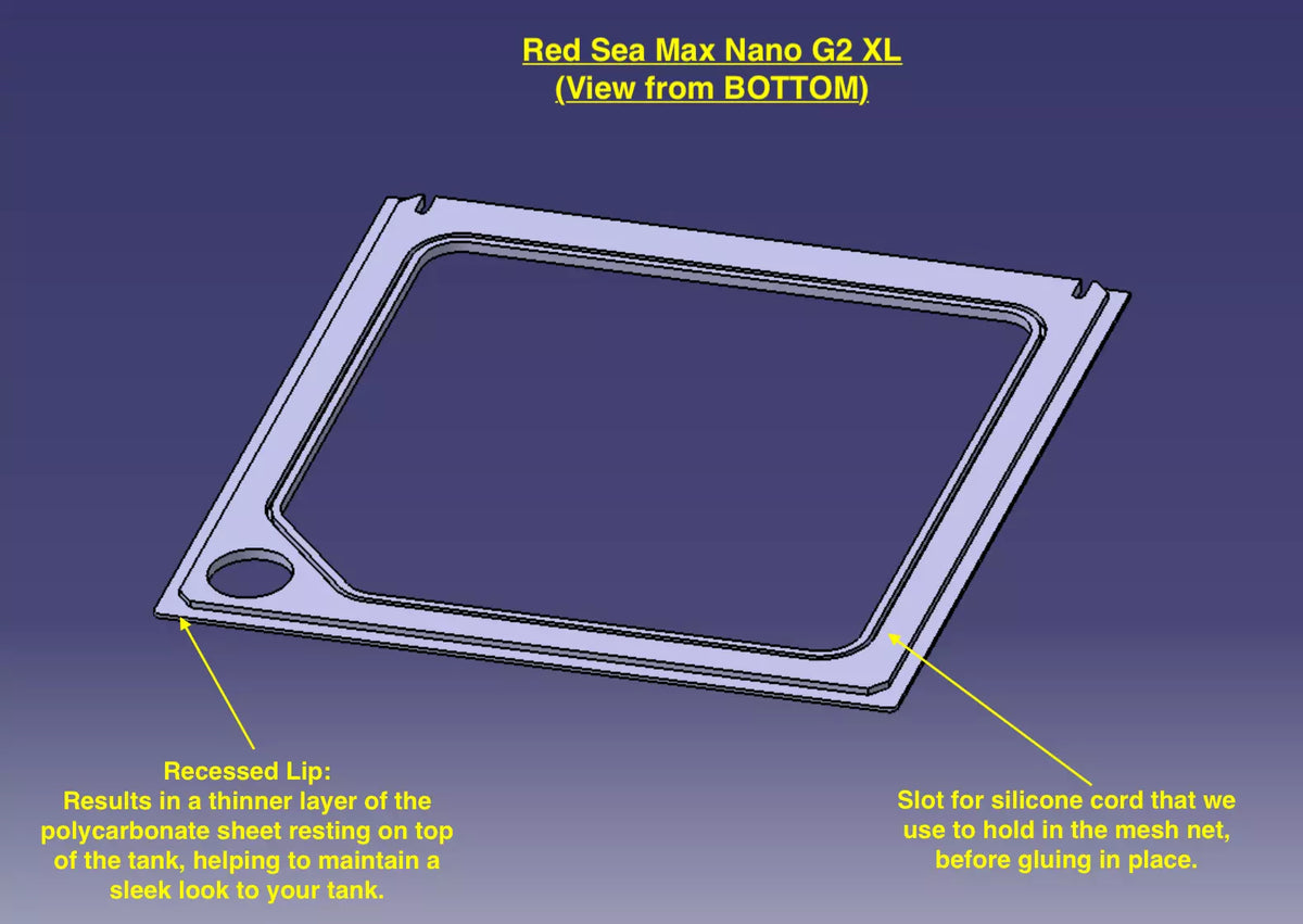 Red Sea Max Nano G2 XL - Polycarbonate Aquarium Mesh Lid – REEF-PRINT