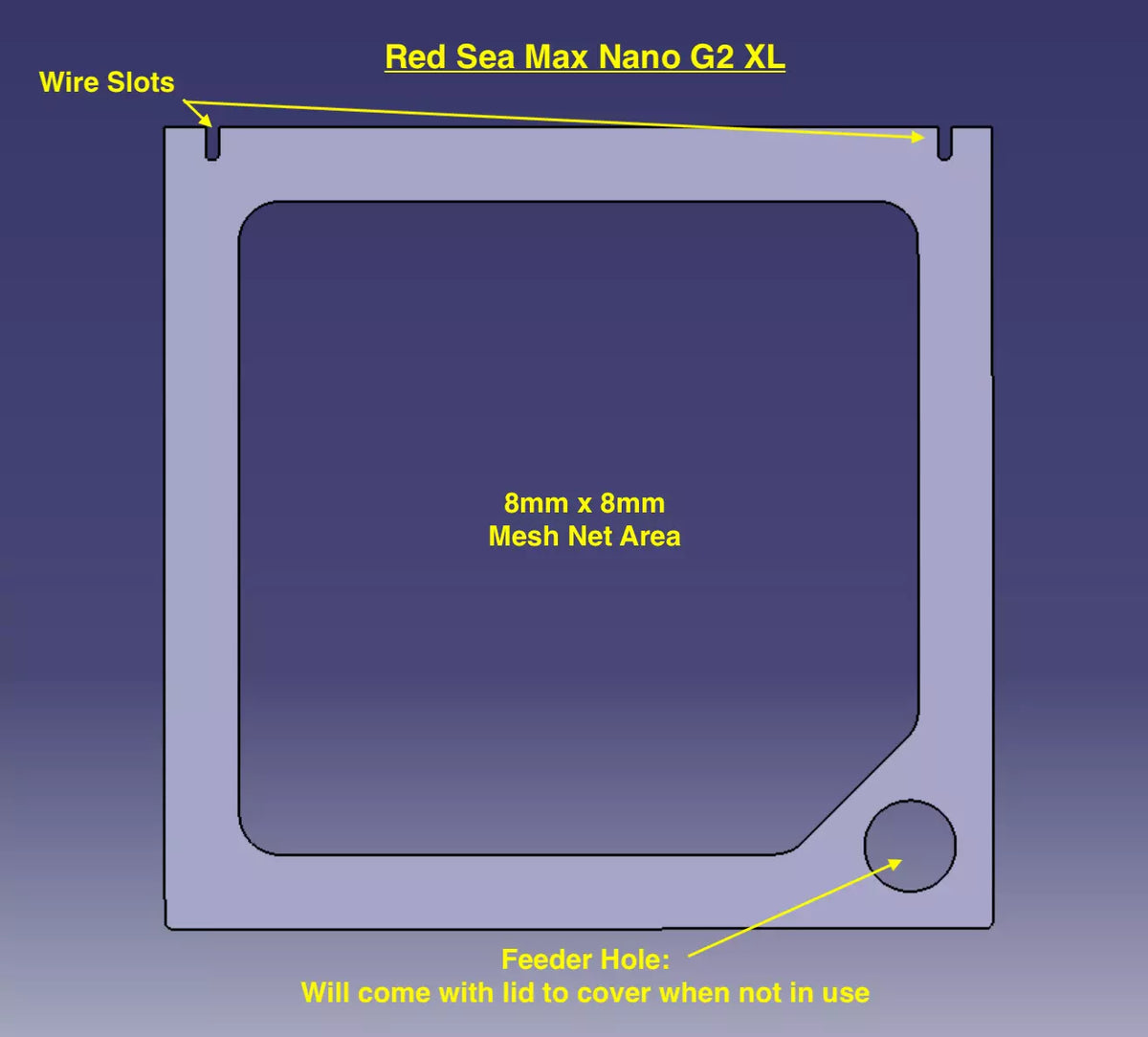 Red Sea Max Nano G2 XL - Polycarbonate Aquarium Mesh Lid – REEF-PRINT